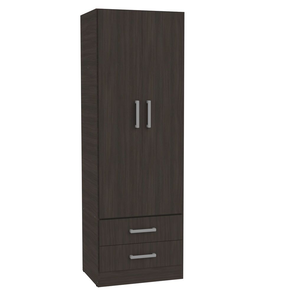 Placard Linea Bahia 0,61mts Orlandi 2 Puertas - 2 Cajones - Color Wengue