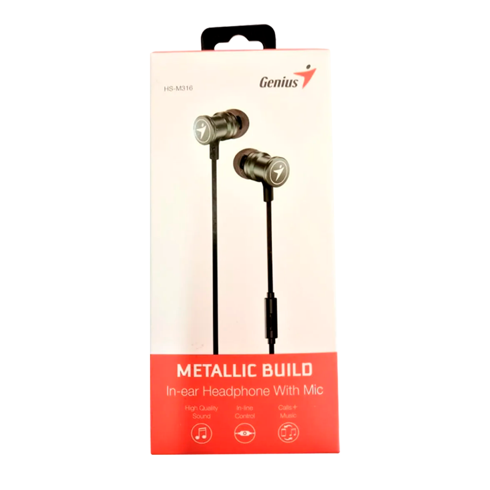 Auricular Genius -MIC HS-M316 Iron Grey