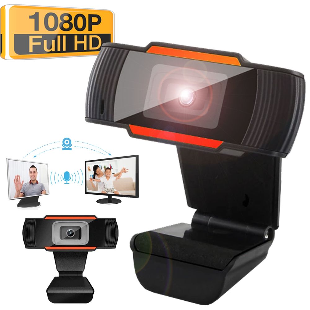 Camara Web Usb Webcam Para Pc Full Hd 1080p Con Microfono Doble Skype ...