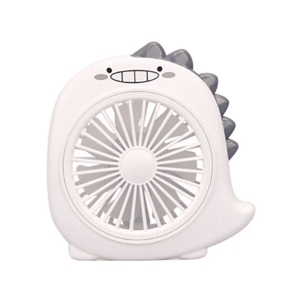 Ventilador Mini De Mesa Portátil Recargable Blanco VENTI-CS1229 Dinax