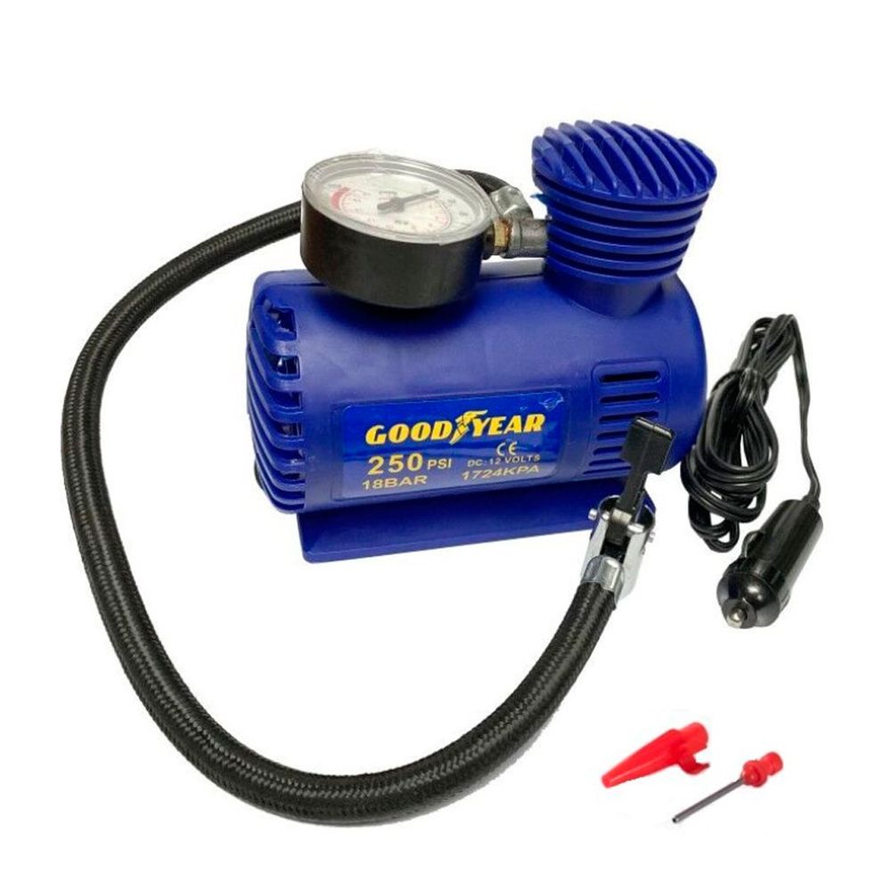 Compresor portatil Goodyear GY-901763 de inflado rapido 12v