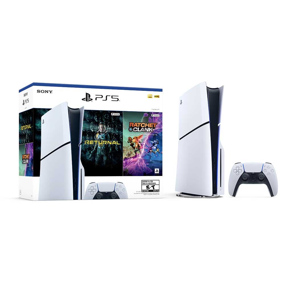 PlayStation 5 Slim Estándar 1TB + 2 Juegos