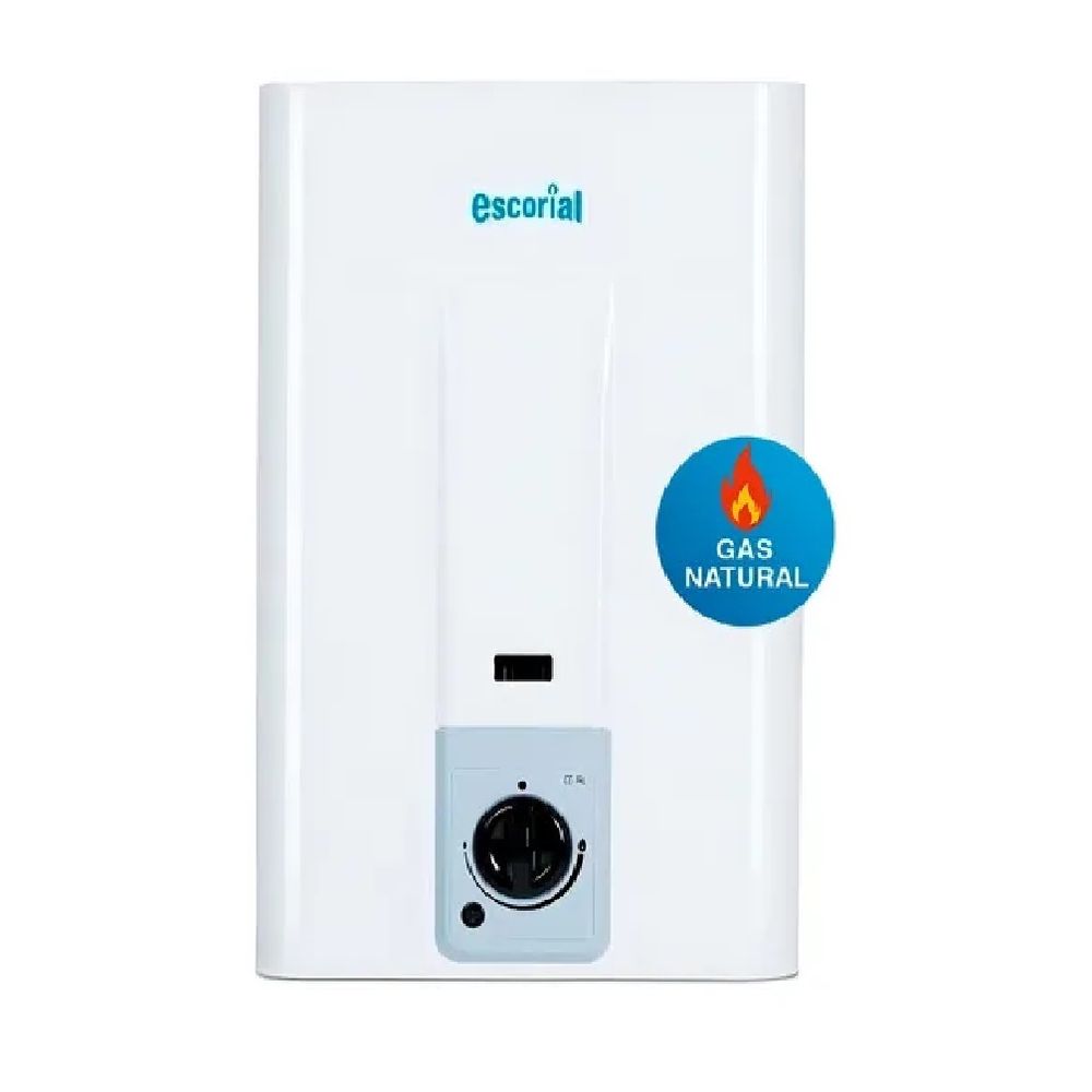 Calefon Escorial 14 Litros GN Encendido Automatico Blanco