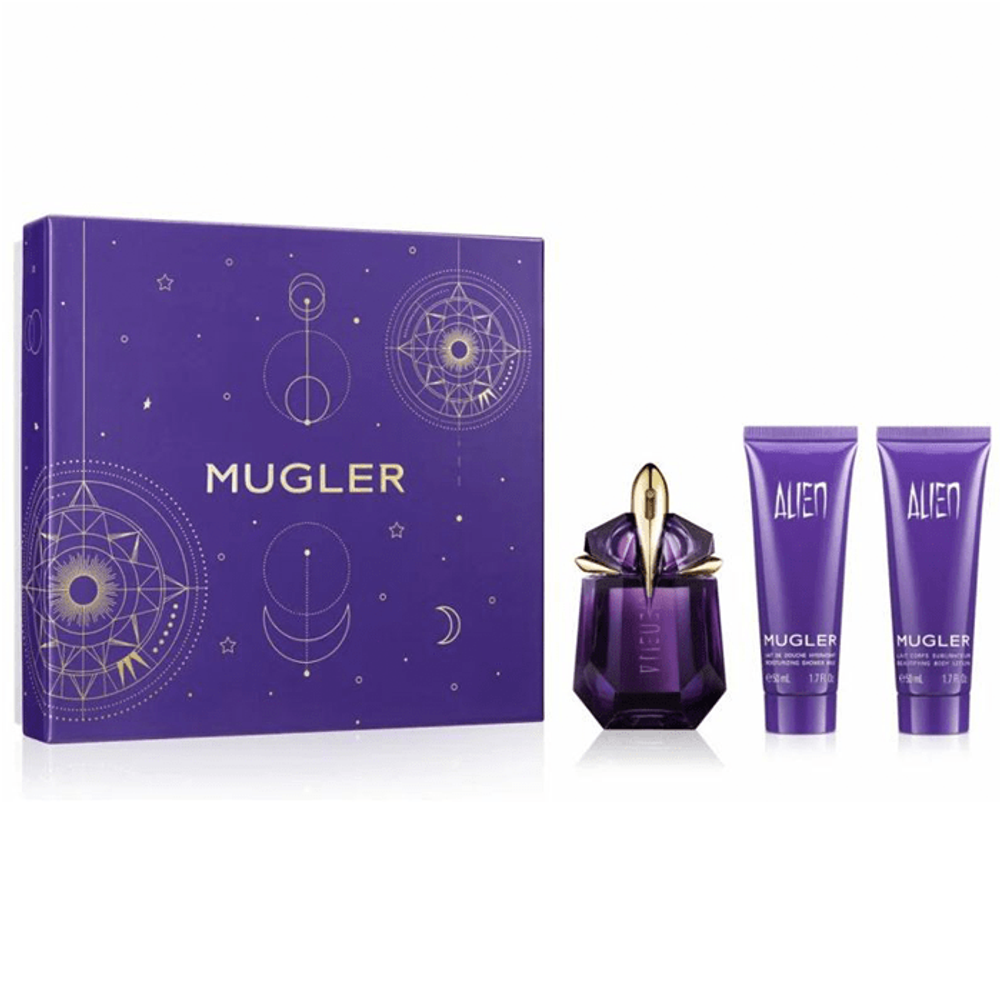 Set Thierry Mugler Alien Edp Recargable 30+Body Lotion 50+Shower Gel 50