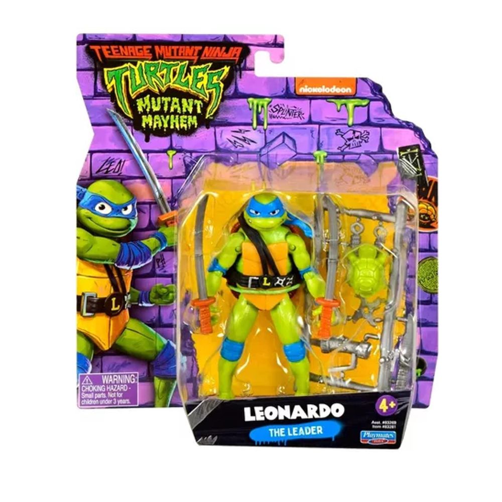Muñeco Figura Leonardo Tortugas Ninja Mutant Mayhem