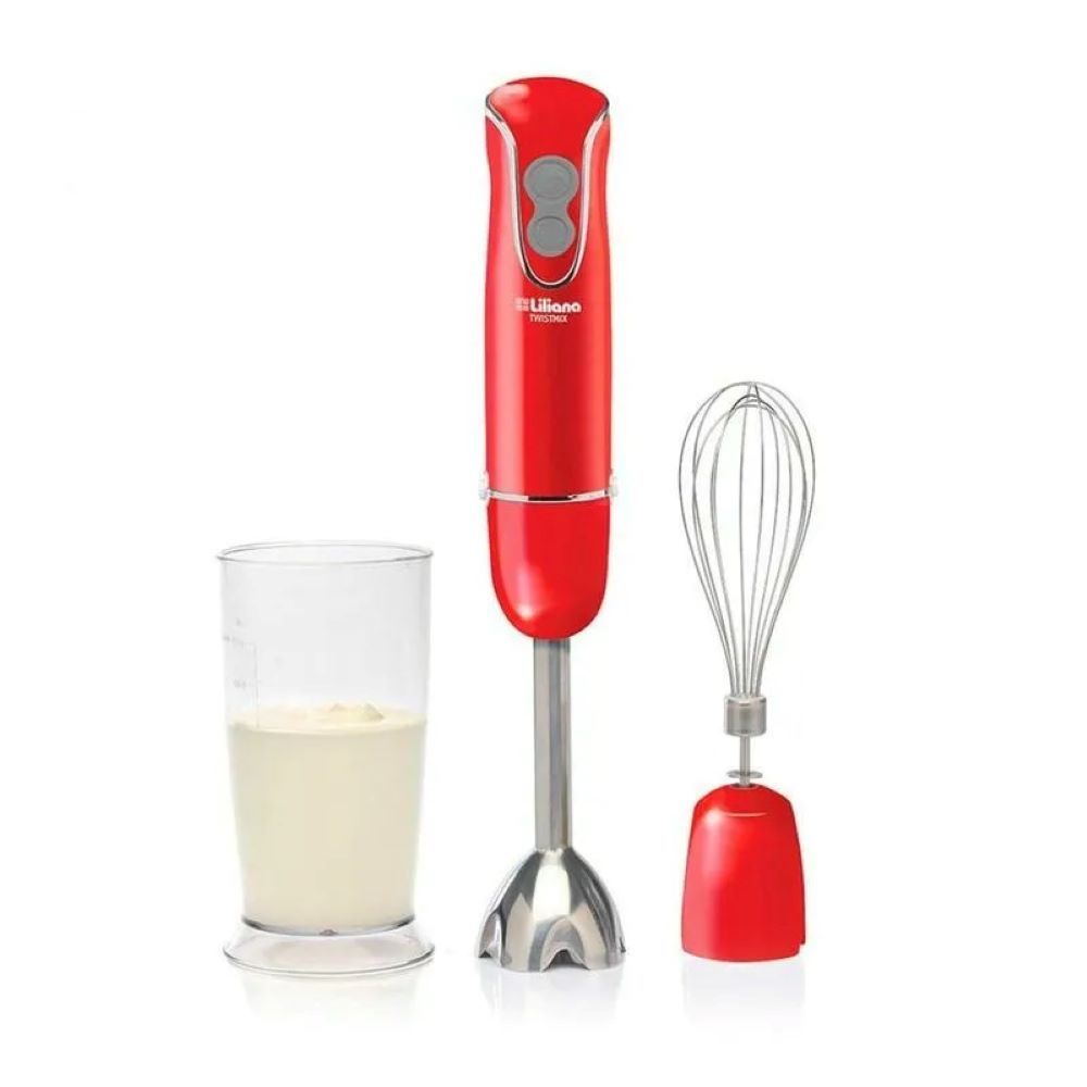 Licuadora de Mano Mixer Liliana Twistmix AH111R con Batidor y Vaso