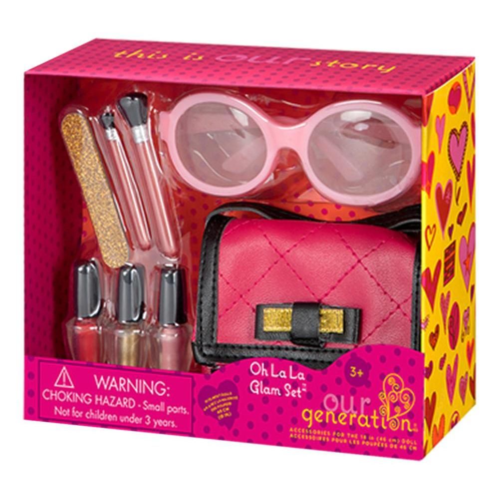 Our Generation Set De Accesorios Glamorosos Rosa