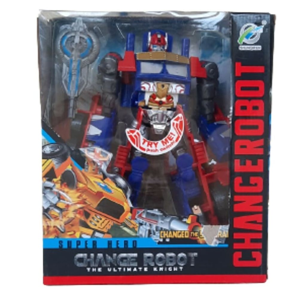 Robot Transformer Change Robot Juguetech 9-82 Azul y Rojo