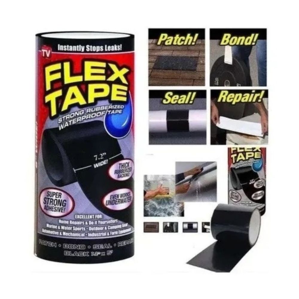 CINTA MULTIUSO PEGA TODO AUTOFUSION NEGRO 8 FLEX TAPE