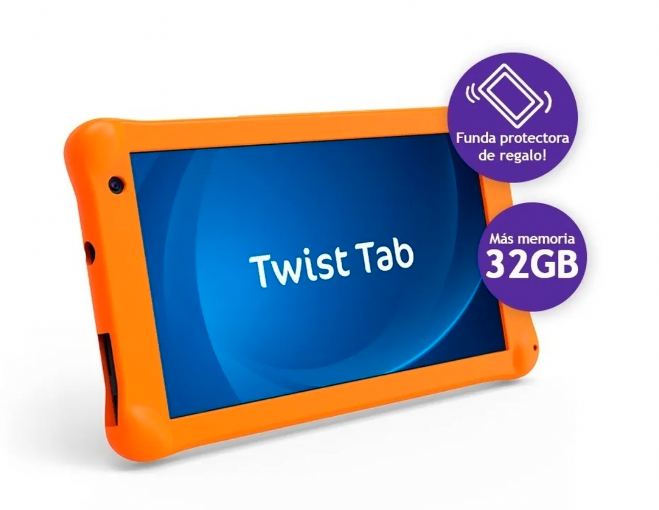 Tablet con Funda Bgh Twist Tab 7 32gb Negra/naranja 1gb Ram