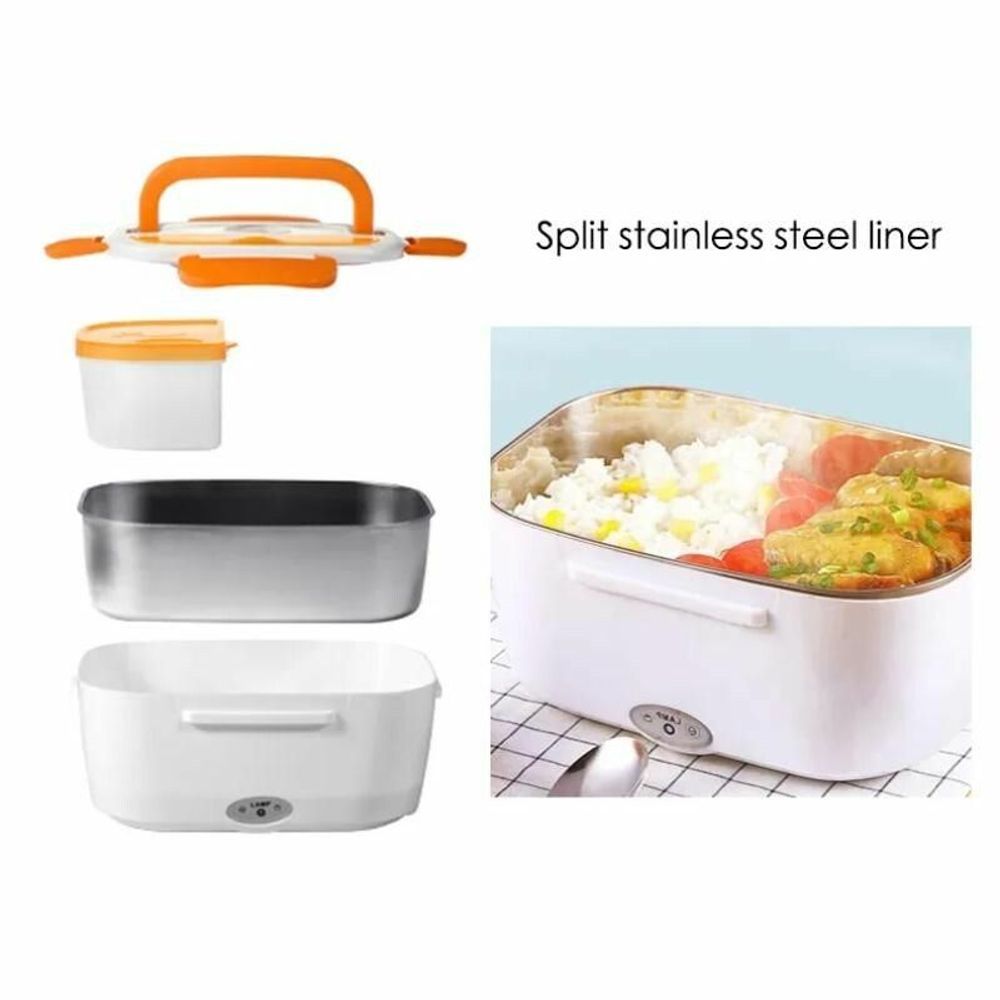 LONCHERA VIANDA ELÉCTRICA BANDEJA ACERO INOXIDBLE 1.5L