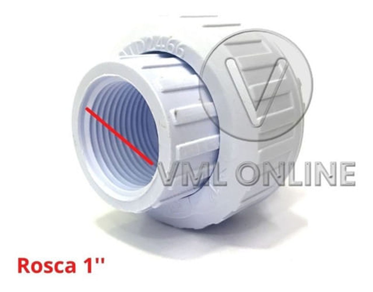 Union Doble 1 Pulgada Hembra Polipropileno Para Agua