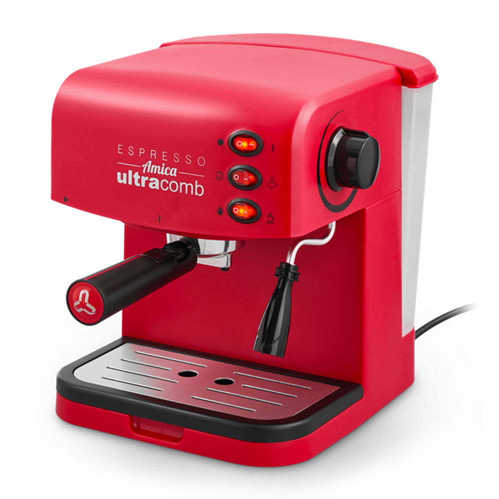Cafetera Espresso Ultracomb con Filtro Ce-6108 1l Roja