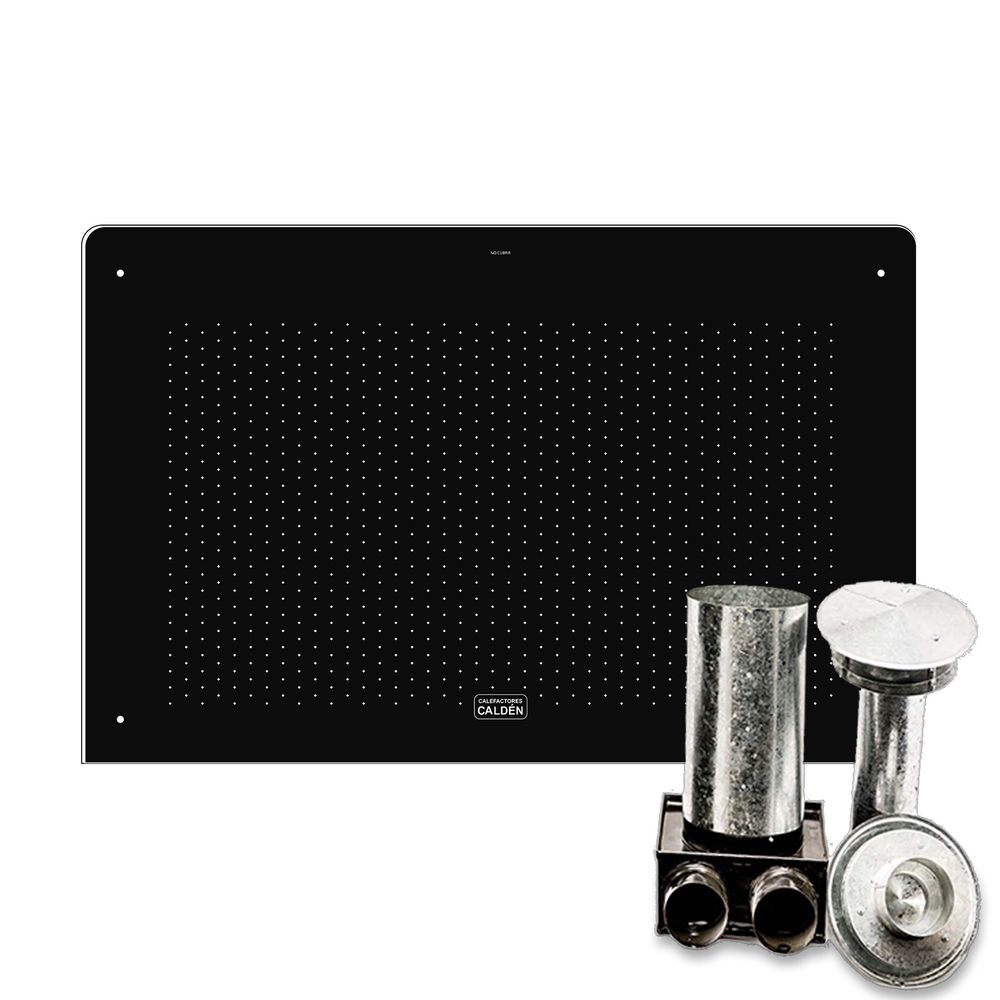 Calefactor Calden 5000 kcal Frente Negro Gas Natural Tiro Balanceado U