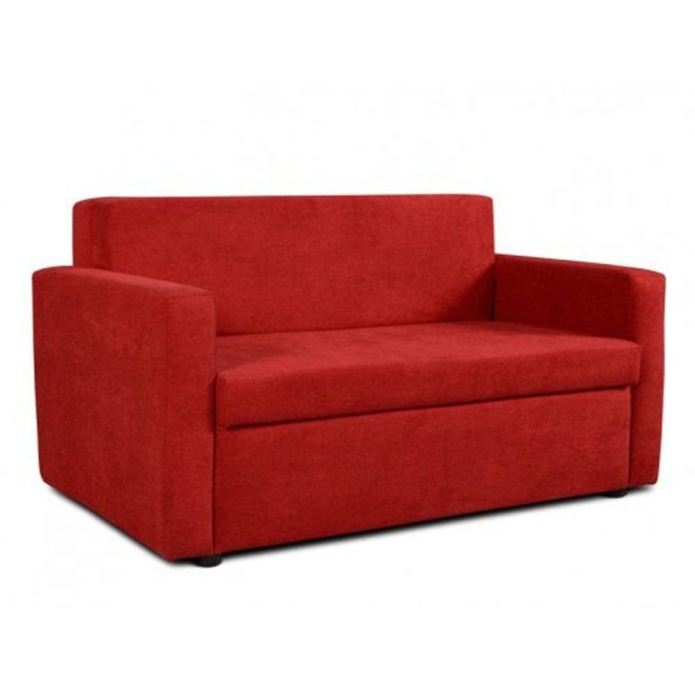 Sillón Sofá Cama Mandy 1 ½ Plaza 2 Cuerpos Color Rojo