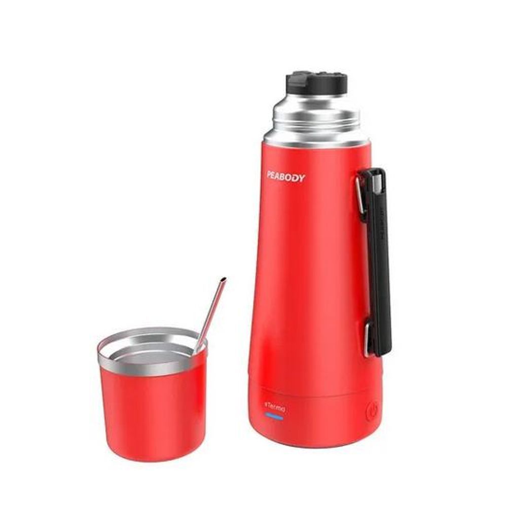 Termo Peabody Pe-et1001r E_termo - Rojo 1lt 700w Inc Matebombilla