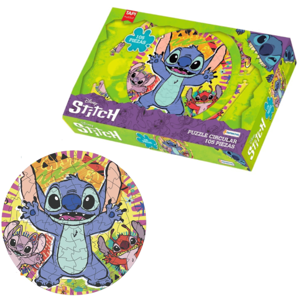 Rompecabezas Stitch Puzzle Circular Tapimovil Dmd00154