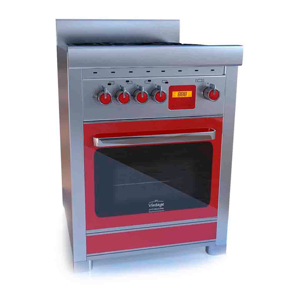 Cocina Morelli Vintage Selecta Collezione 600 Roja 63cm