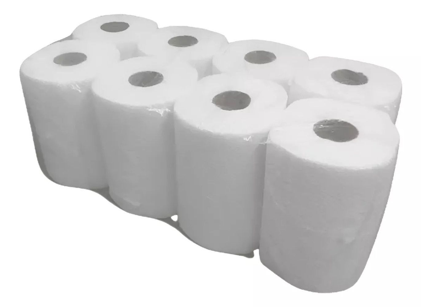 Rollo De Cocina Bolsón X 8 U De 200 Paños Maxi Multiusos Blanco Sh