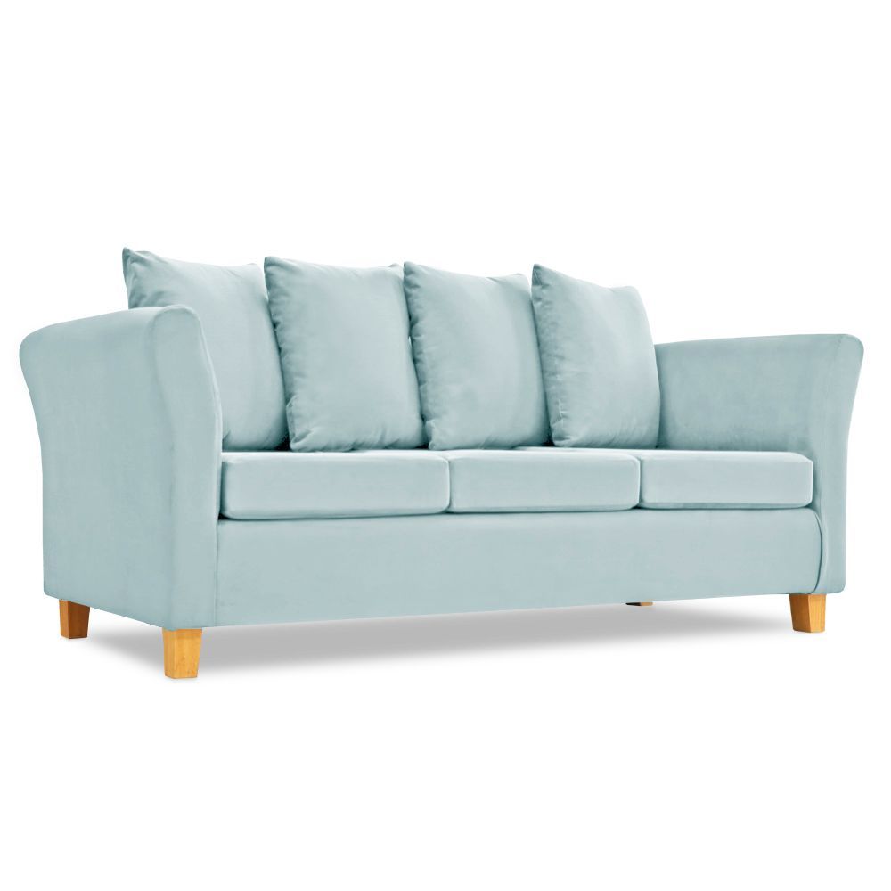 Sillón Trentino 3 Cuerpos Pana Antimanchas Aqua Full Confort