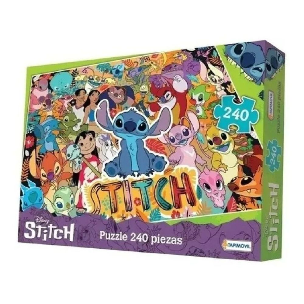 Rompecabezas Puzzle 240 Piezas Stitch Tapimovil