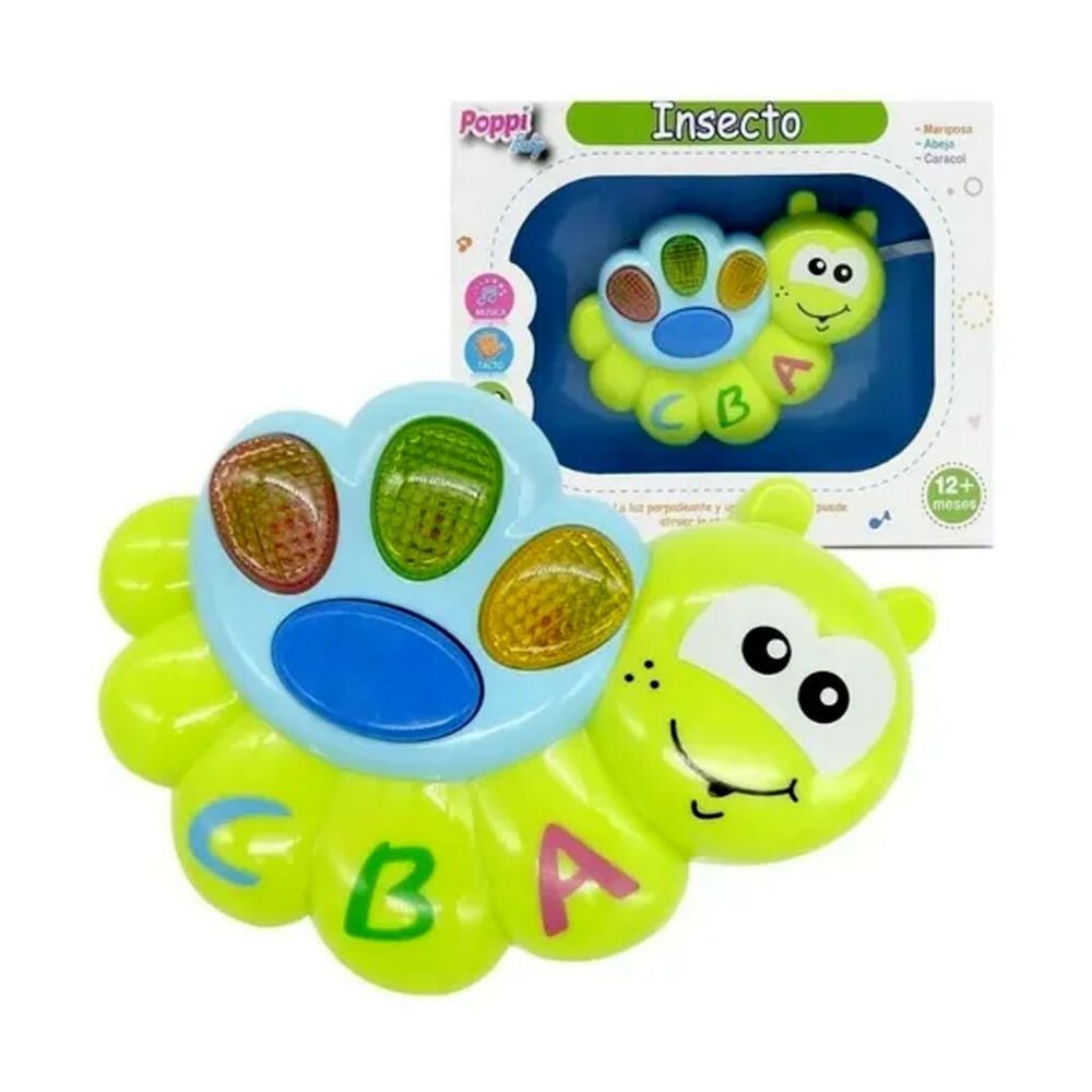 Mini Caracol Interactivo Con Luz Y Sonido Poppi Baby Wd3621 Fema