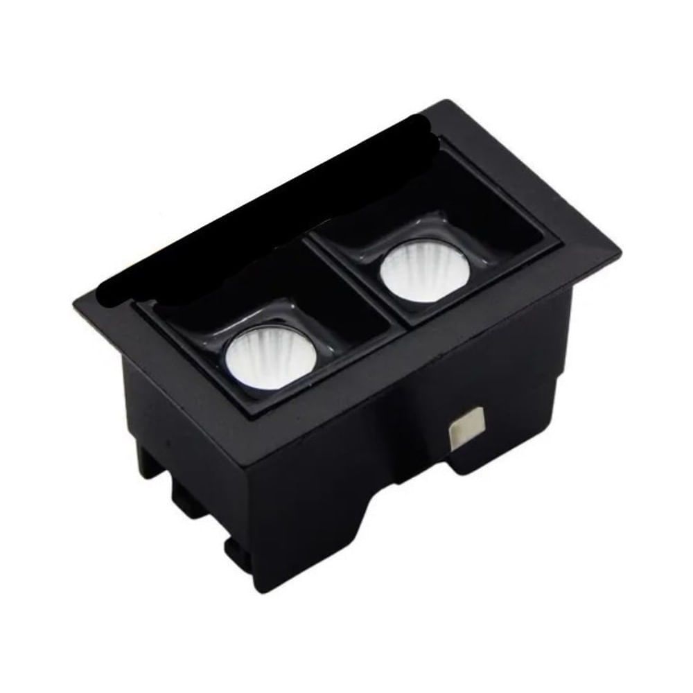 Embutido LED Lineal Rectangular Mini 4W Calido Negro