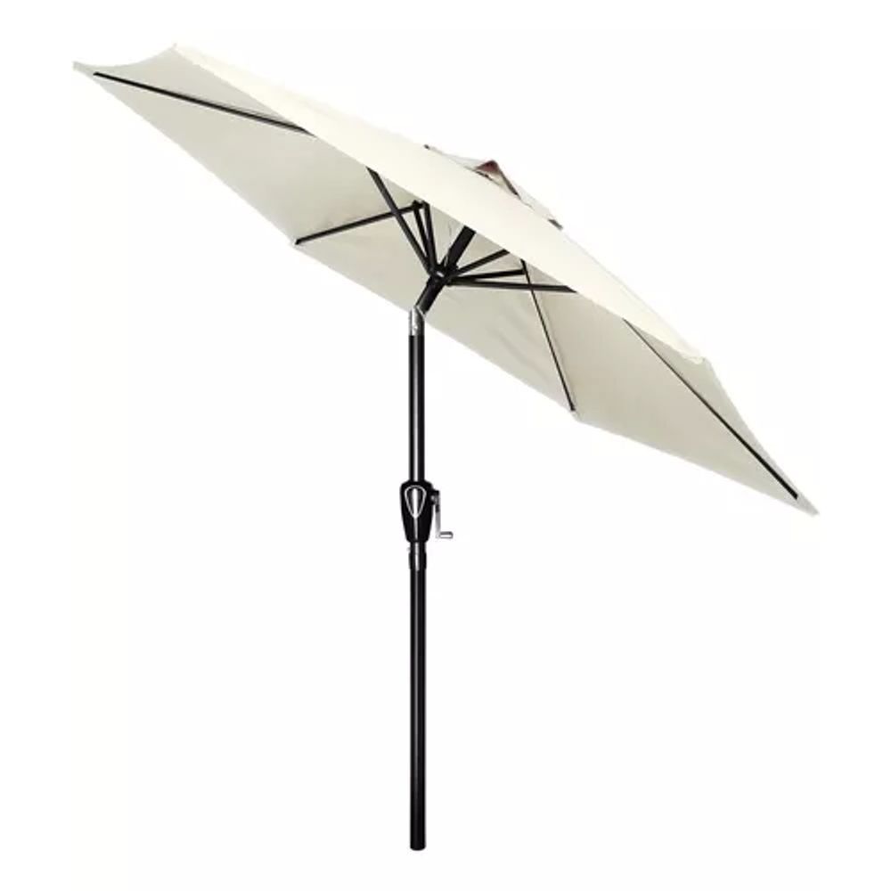 Sombrilla Avelino 87/sl-um002lr Aluminio 3 Mts c/ Manivela Blanca