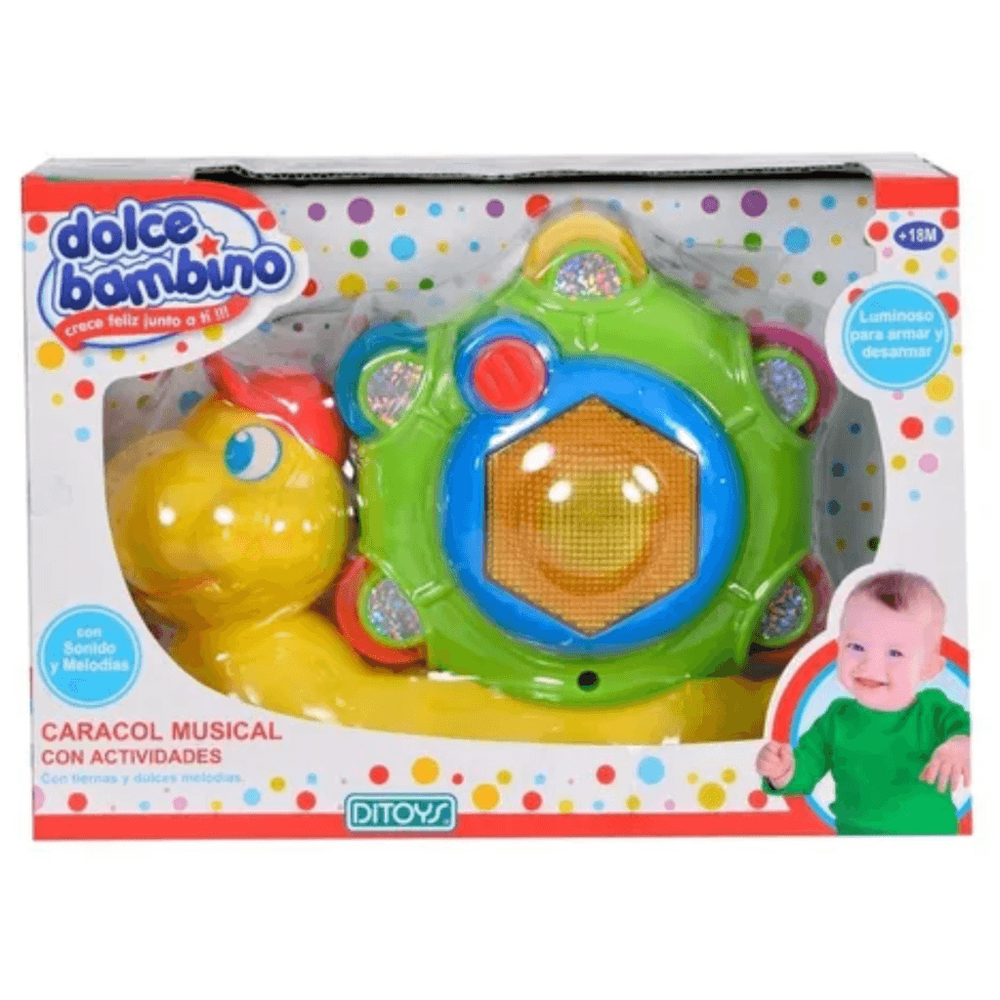 Caracol Musical Con Actividades Dolce Bambino 1703
