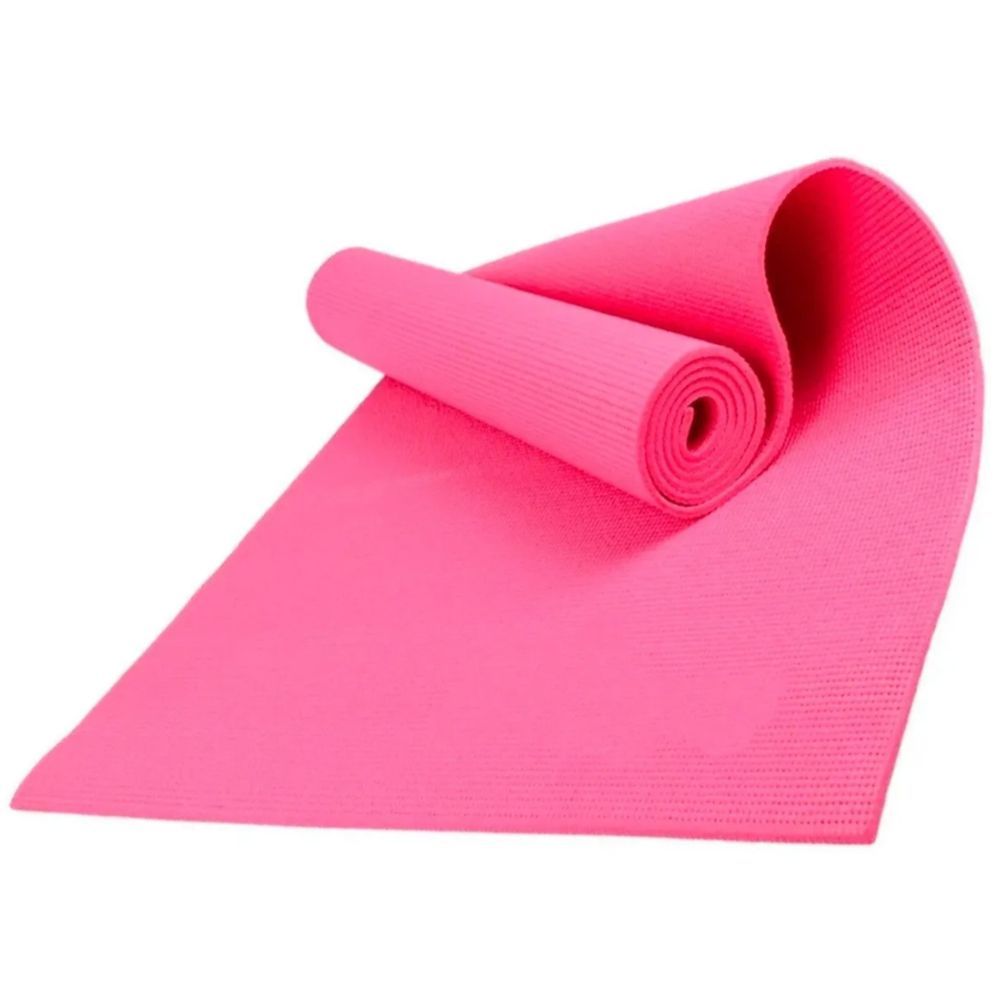 Colchoneta 6 mm Rosa Mat Yoga Pilates Fitness Enrollable Gym Mat