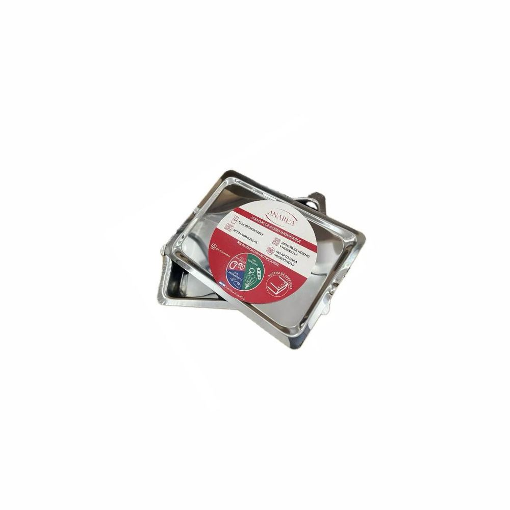 Vianda 16 X 22 Cms Acero Inoxidable Anabea