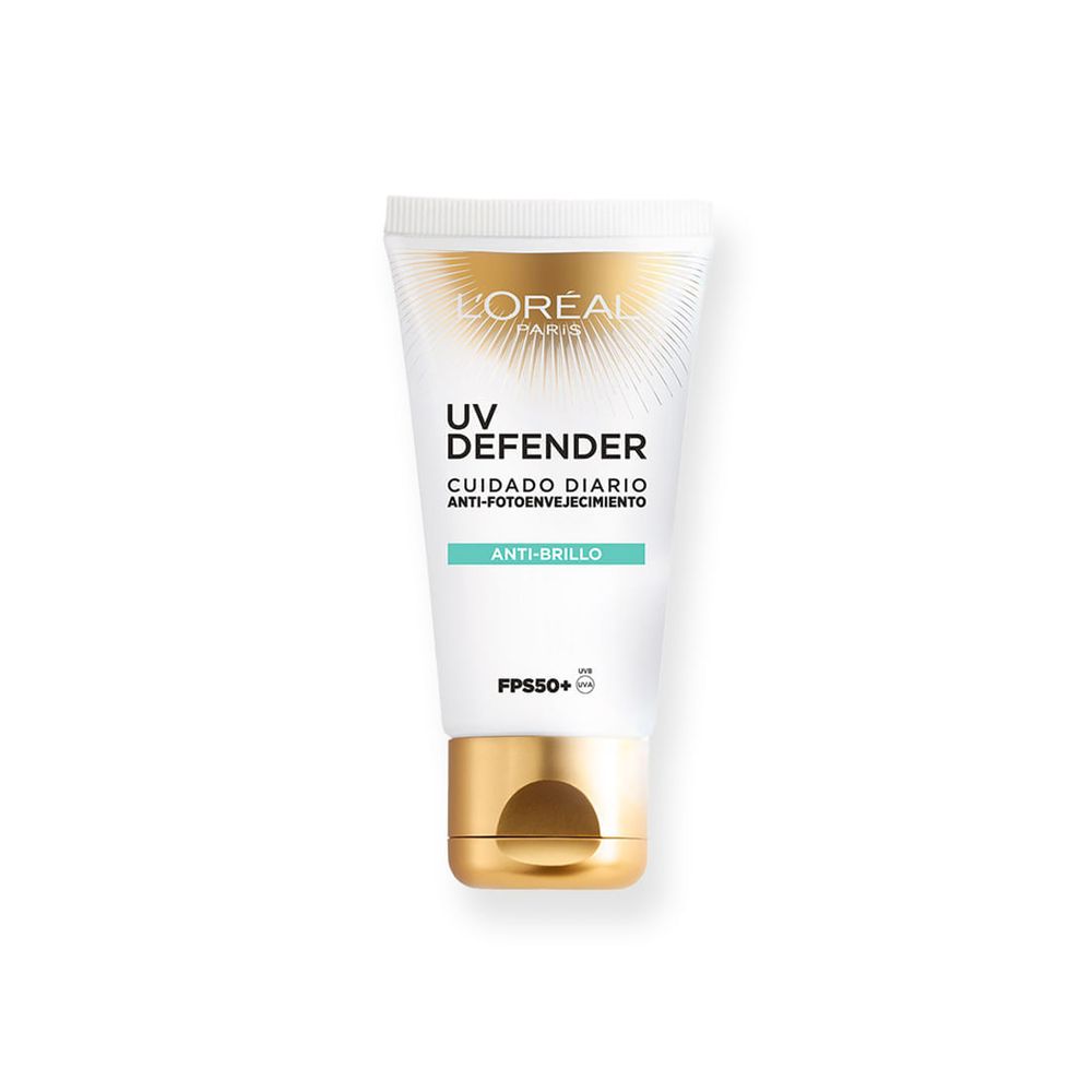 Protector Solar Loreal Paris UV Defender Anti Brillo FPS 50+ 40 gr