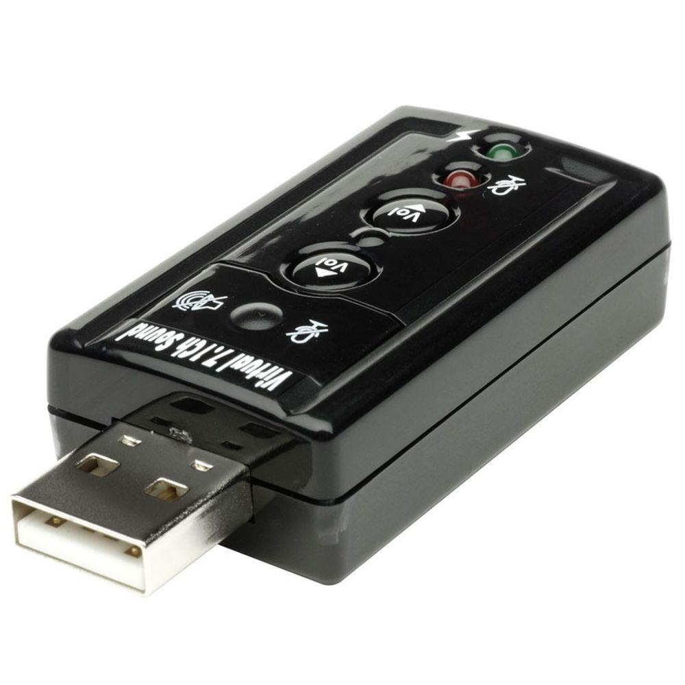 Placa De Sonido Usb Externa Audio 7.1 Surround 3d P/notebook