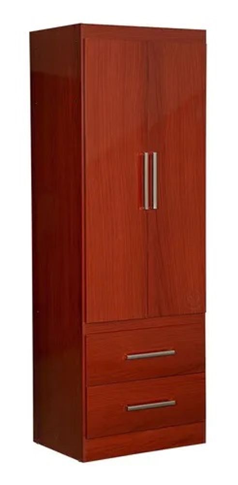 Placard Melamina 2 Puertas 2 Cajones Maximo Caoba