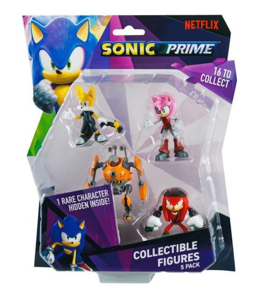 Sonic Pack X 5 Figuras Coleccionables 6cm Son2040