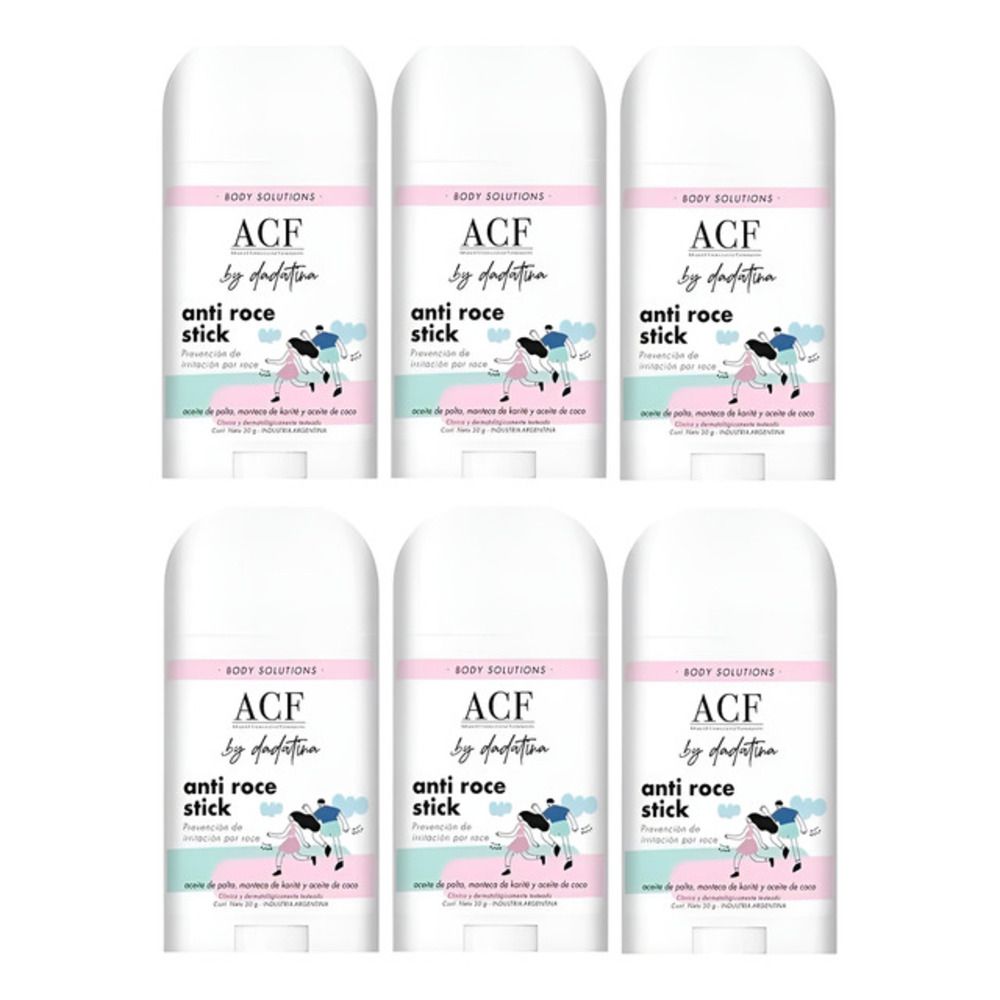 Acf By Dadatina Kit Anti Roce Stick Prevencion Irritacion X6 Sin Fragancia