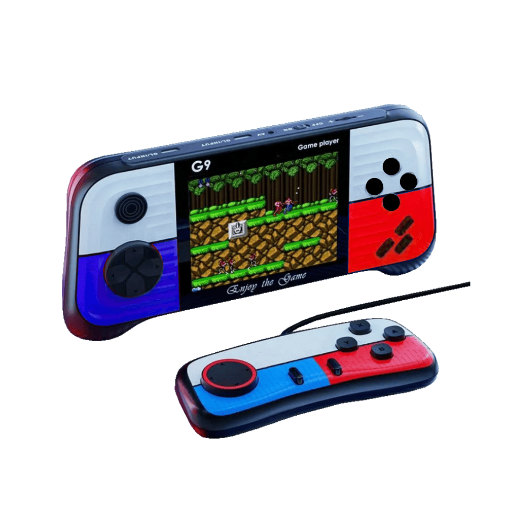 Consola De Juego Con Joystick Pantalla 3" 666 Juegos Azul/rojo Dinax ...