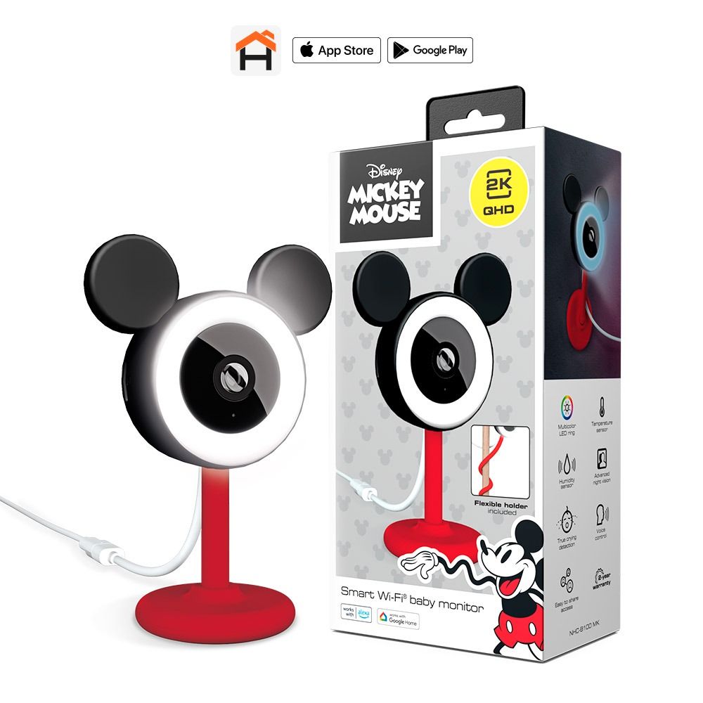 NEXXT Camara Baby Call Mickey Edition - LED RGB - 2K QHD - Sensor ...