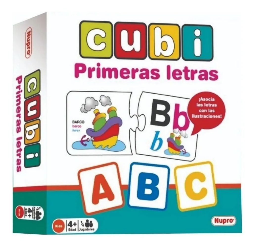 Juego de mesa Cubi Primeras letras Didactico
