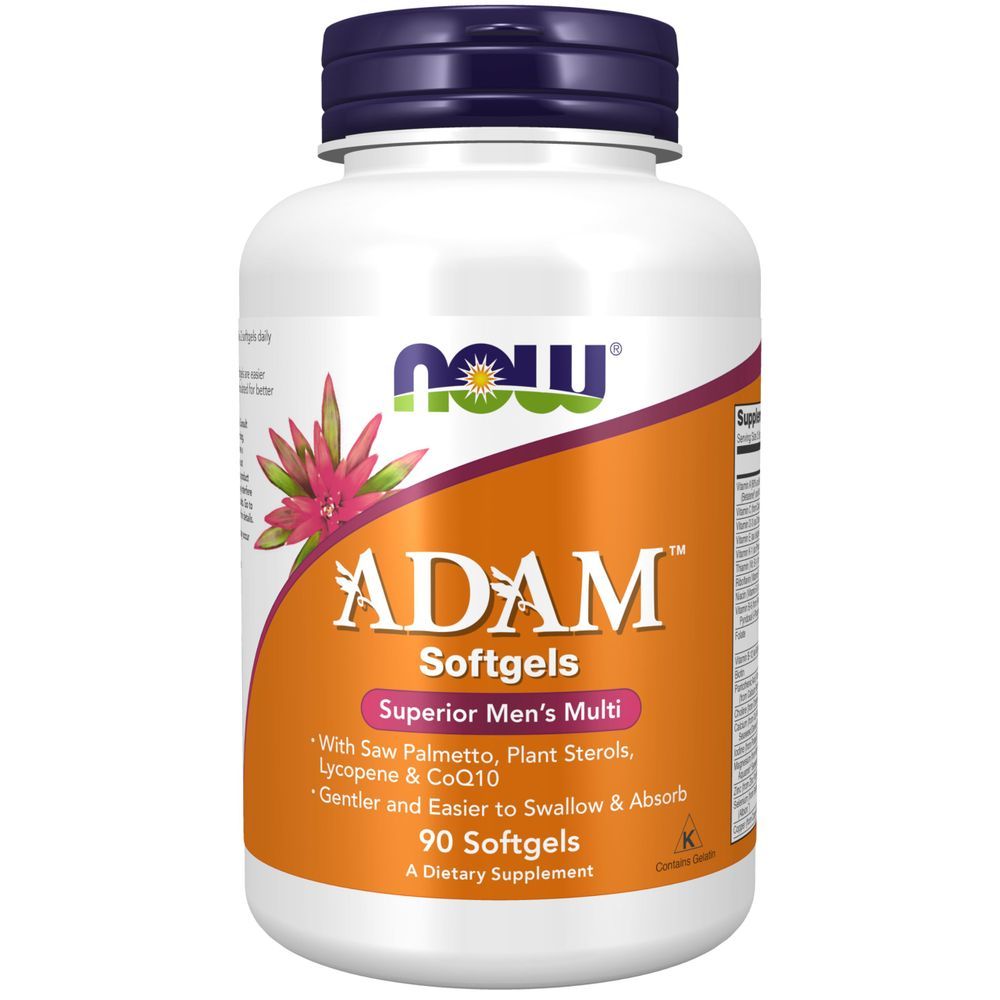 Supplement NOW Foods Adam, 90 cápsulas blandas con múltiples vitaminas ...