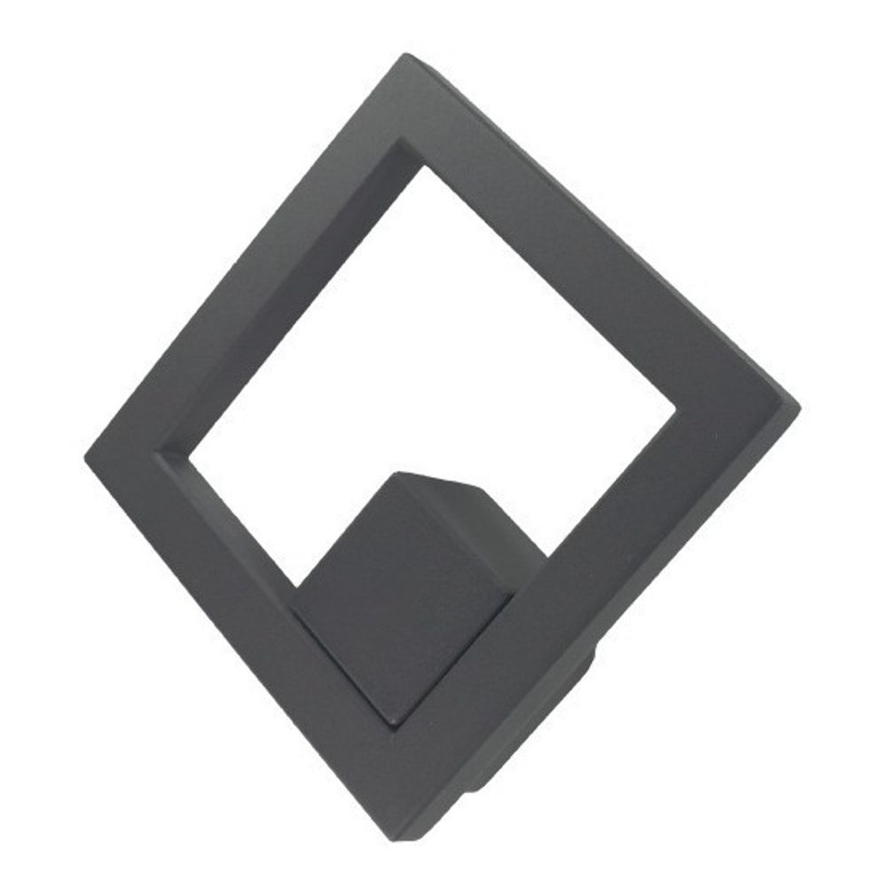 Aplique Led Rombo Chaya 10W Calido 22Cm Negro