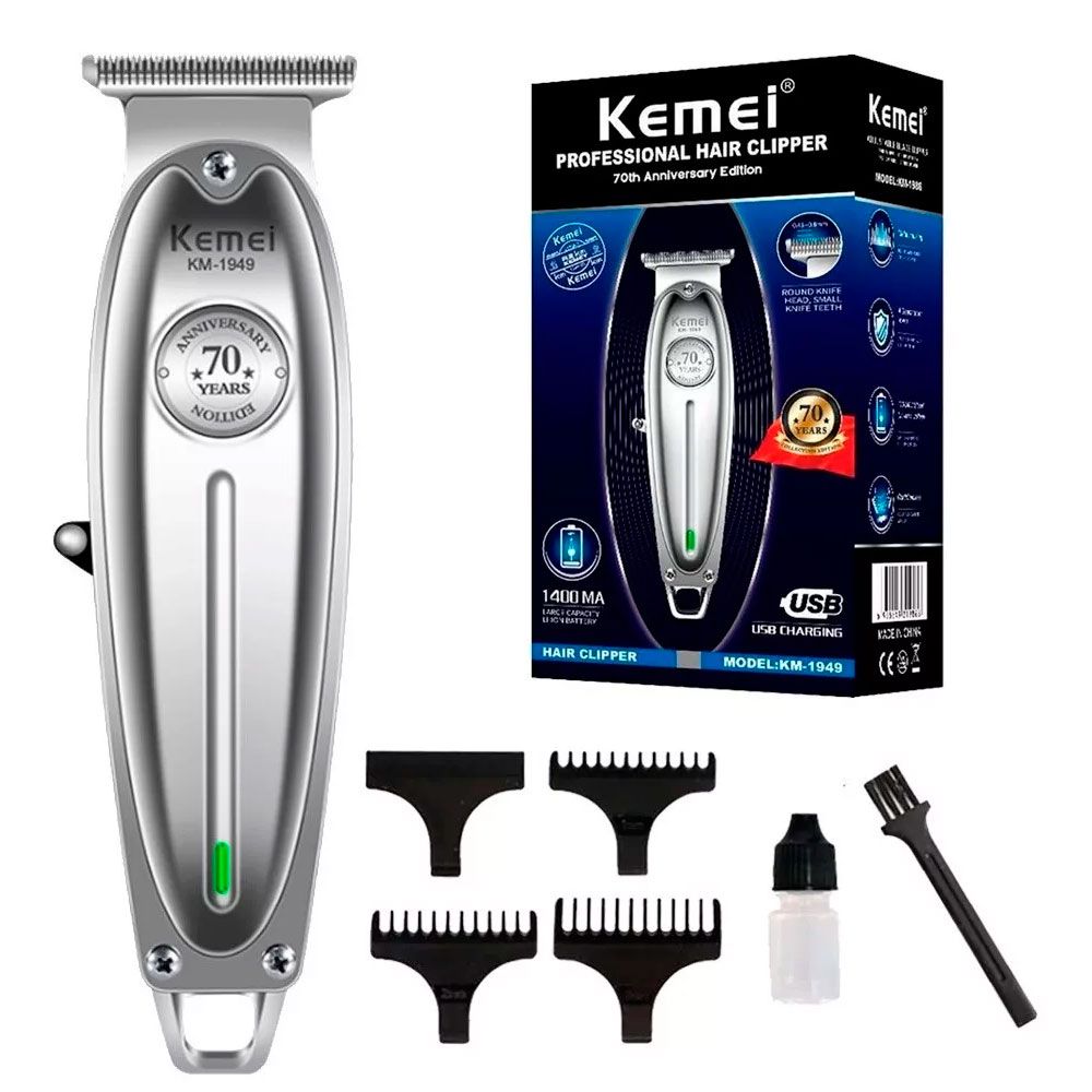 Maquina Corta Pelo Patillera Kemei 1949 Metal Profesional