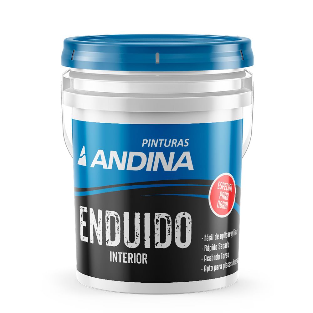 Enduido Interior Blanco Para Obra 30kg Andina - Prestigio