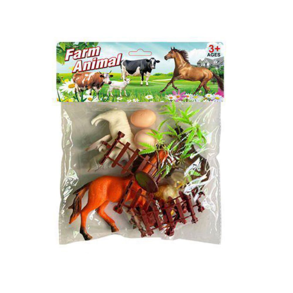 Set Animalitos De La Granja Muñecos + Accesorios
