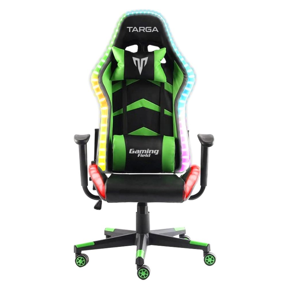 Silla PC Gamer Targa Warrior PRO FX Green RGB System Lighting 160Kg