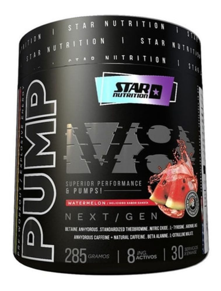 Star Nutrition Pre Entreno Pump V8 Next Gen Watermelon 285G