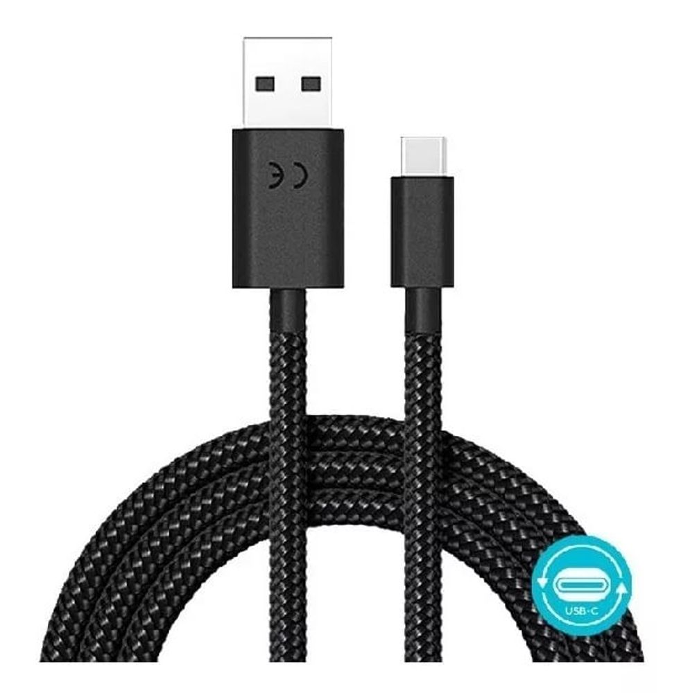 Cable De Datos Motorola Usb A - Tipo C 1.5m Trenzado 2.0