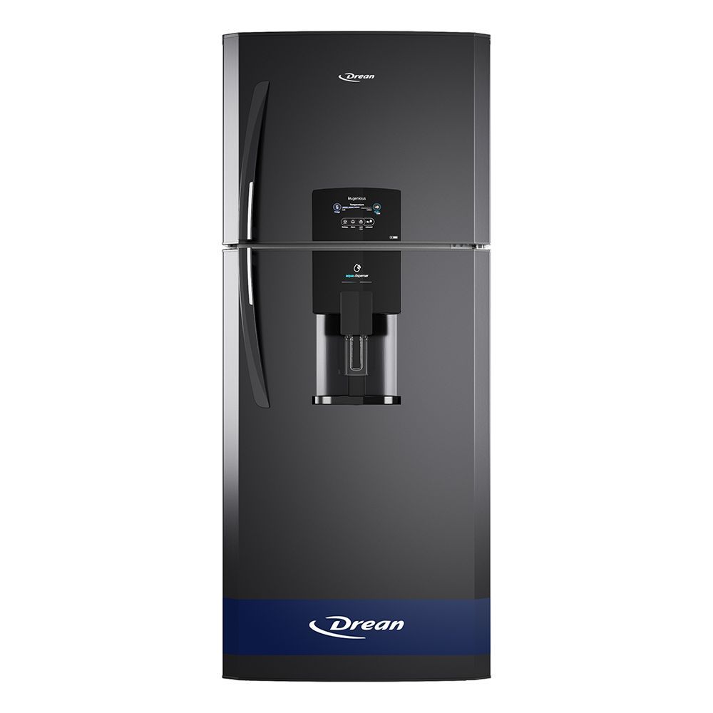 Heladera con freezer No Frost 373 L Black Steel Drean HDR380N12N