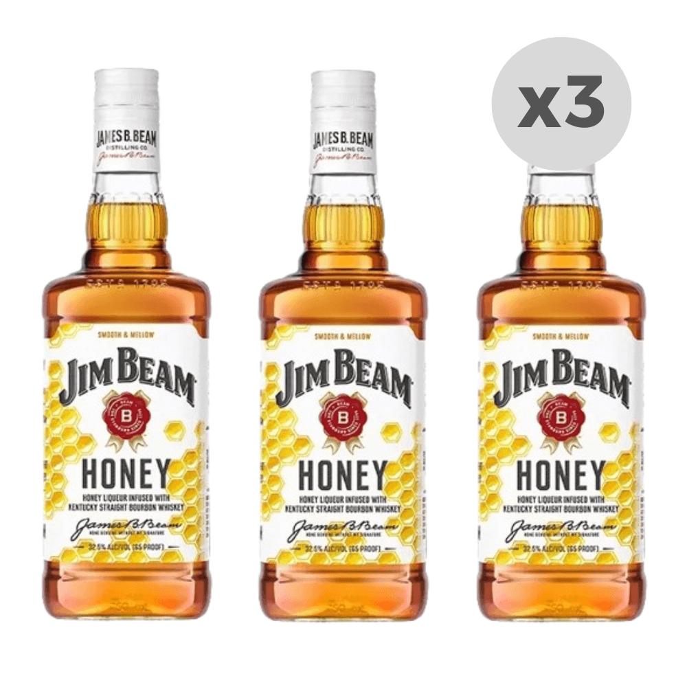 Whisky Jim Beam Honey Botella 750ml x3