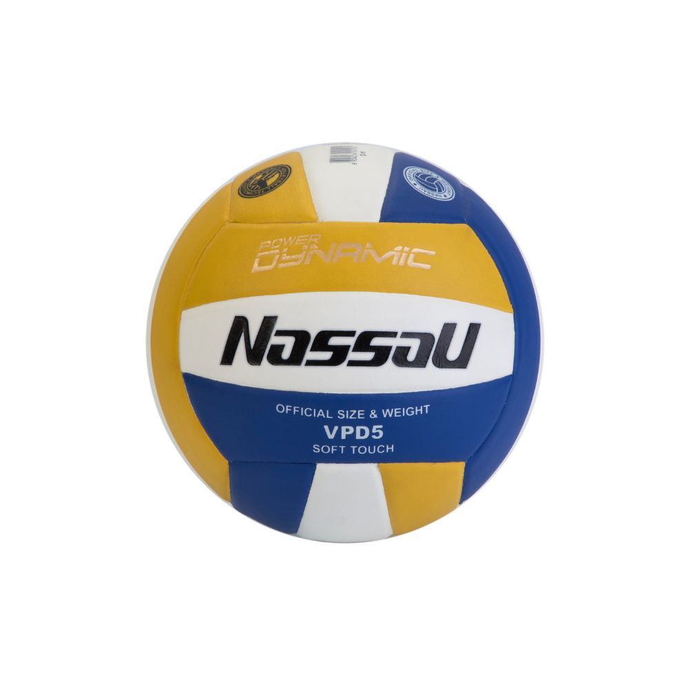 Pelota de Voley Nassau Power Dynamic Nro. 5 Profesional Soft Touch Azul ...